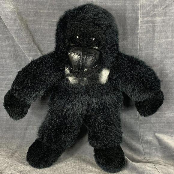 Toys | Vintage Black Gorilla Ape Stuffed Plush Toy 1 No Tag | Poshmark